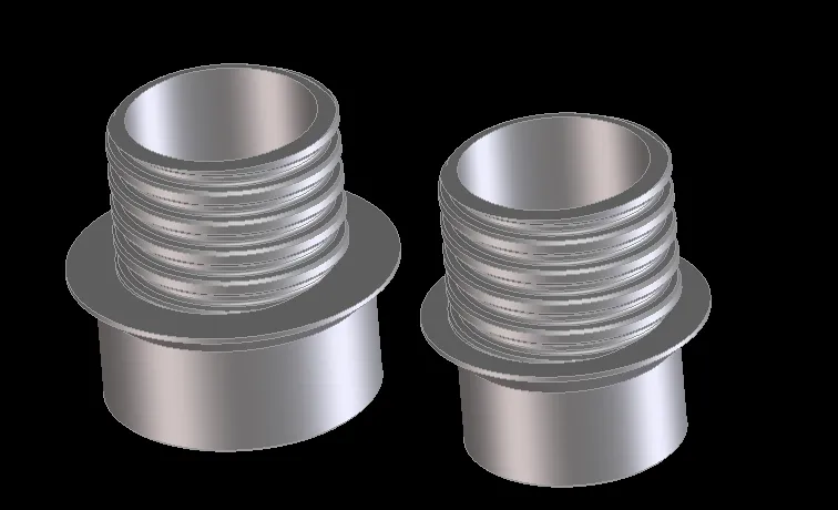 Vacuumdapter DN50/DN40 to hose inside 38mm by Hadema | Download free ...