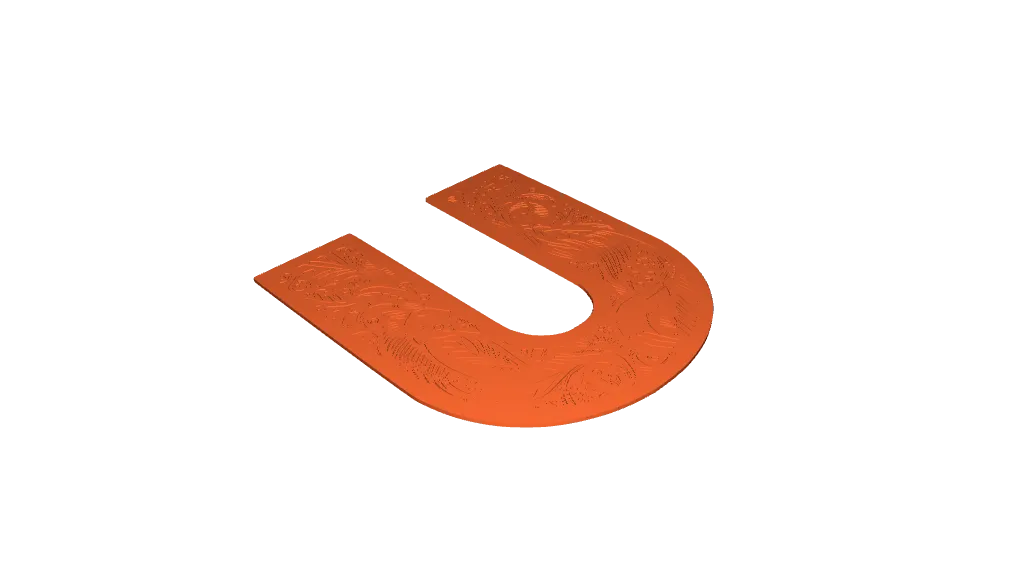 Crazy alphabet: Letter U by Nina Máčová | Download free STL model ...
