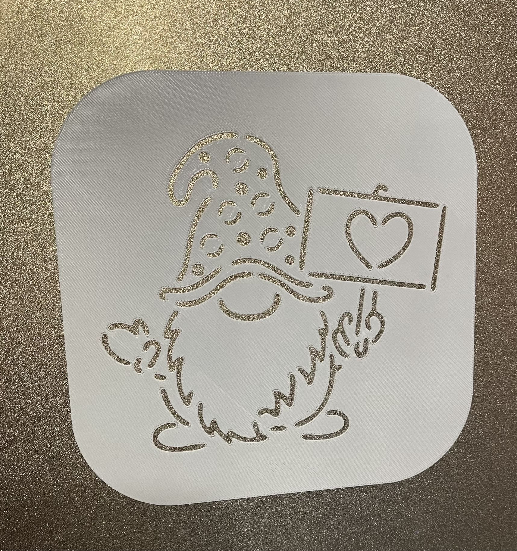 Christmas Gnome 3 - template Stencil by ideat0m | Download free STL ...