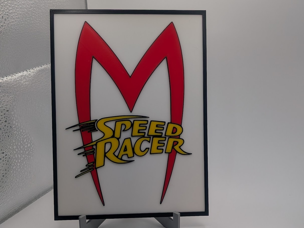 Speed Racer Sign by Design•Slice•Print Studio | Download free STL model ...