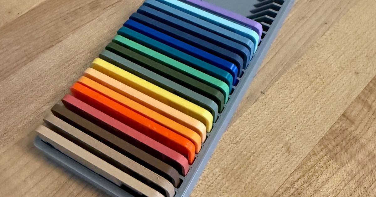 Filament Sample Tray von yourarm | Kostenloses STL-Modell herunterladen ...