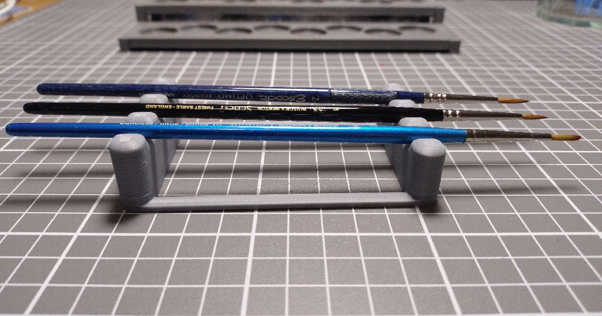 Paint brush holder by EA2W | Download free STL model | Printables.com