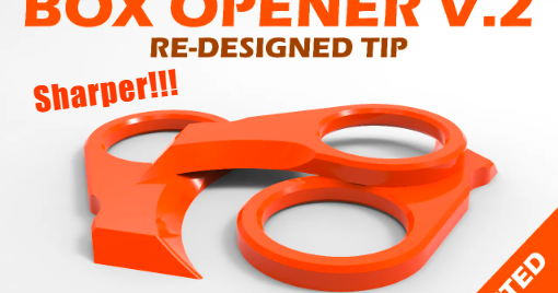 SHARPER box opener V 2.0 by Heidi Burrows | Download free STL model ...