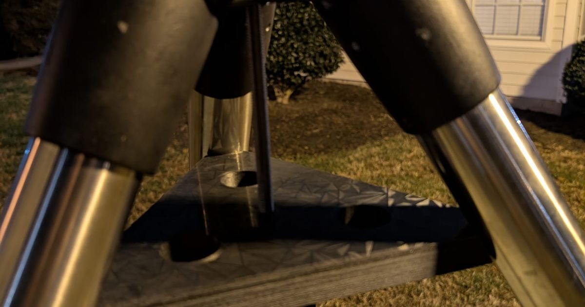 Tripod Spreader/Center Tray for Celestron AVX (and other similar tripods with 2" legs) Tripod by ...