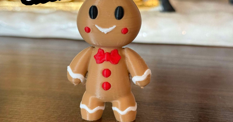 Gingerbread Boy Desk Buddy and Ornament by Salvadori3D | Download free ...