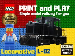 LEGO Locomotive L-02 by Mgr. Pavel Krist | Download free STL model ...