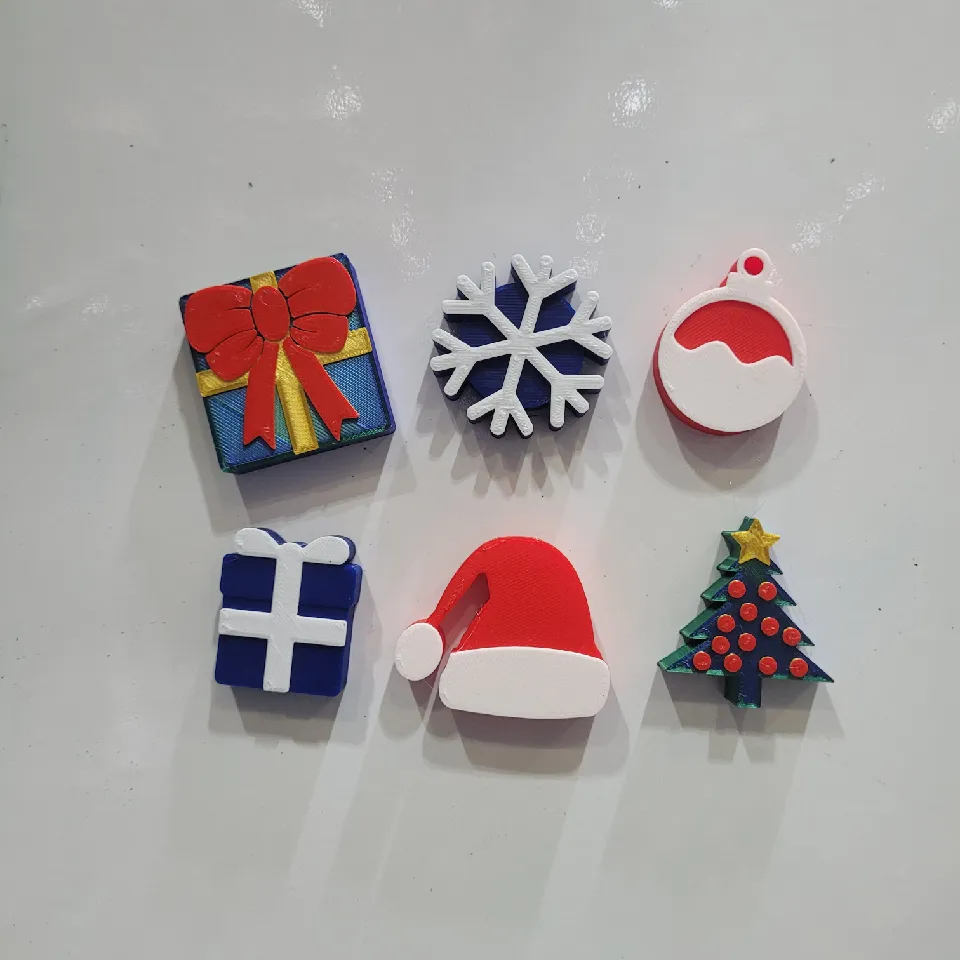 Christmas Fridge Magnets by ShamusTheTinker | Download free STL model ...