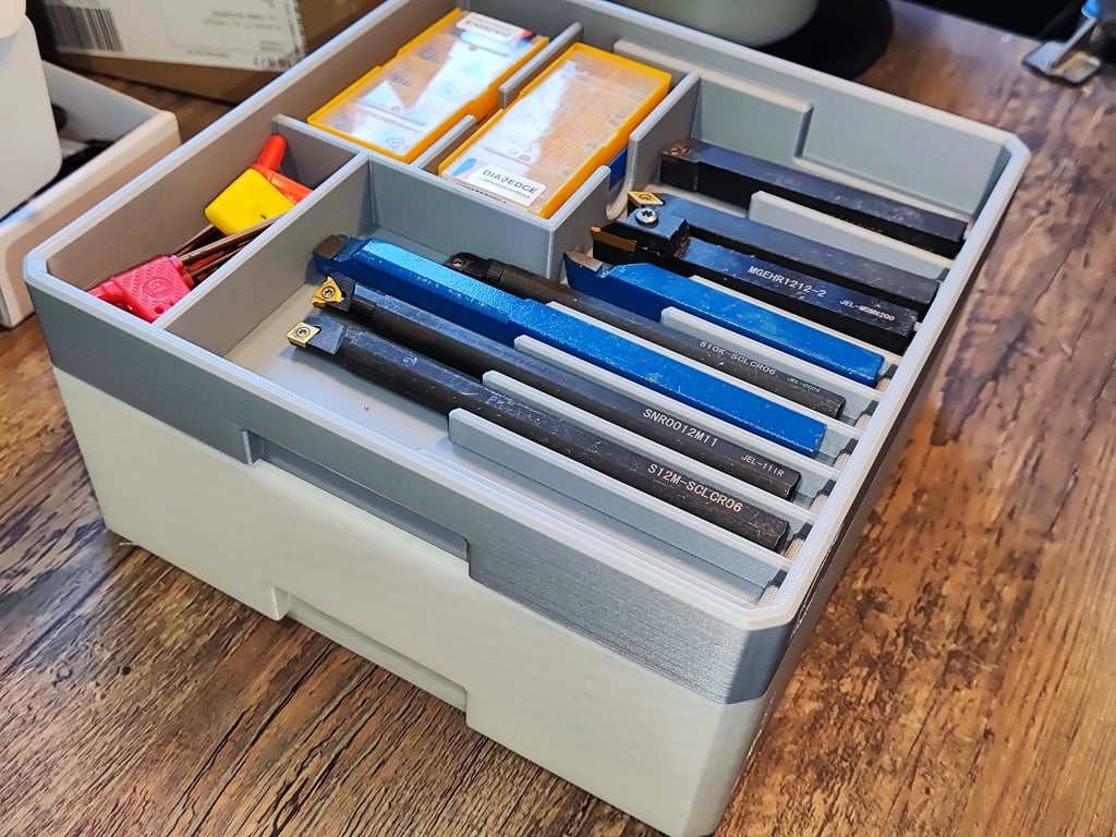 Stackable tool box for mini lathe by Hunterius | Download free STL ...