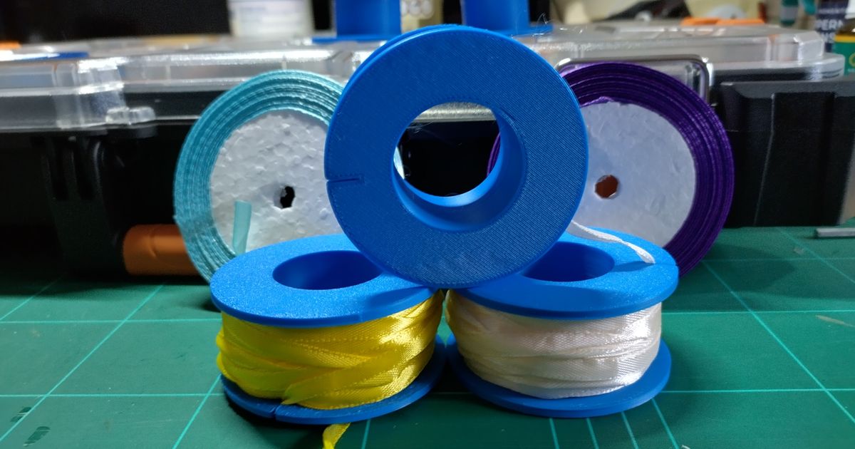 Spool for ribbons, string, etc by Faenum | Download free STL model ...
