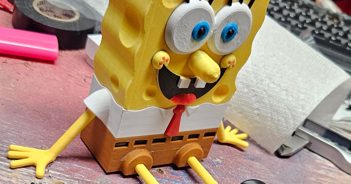 SpongeBob Head par Lawrence H | Téléchargez gratuitement un modèle STL ...