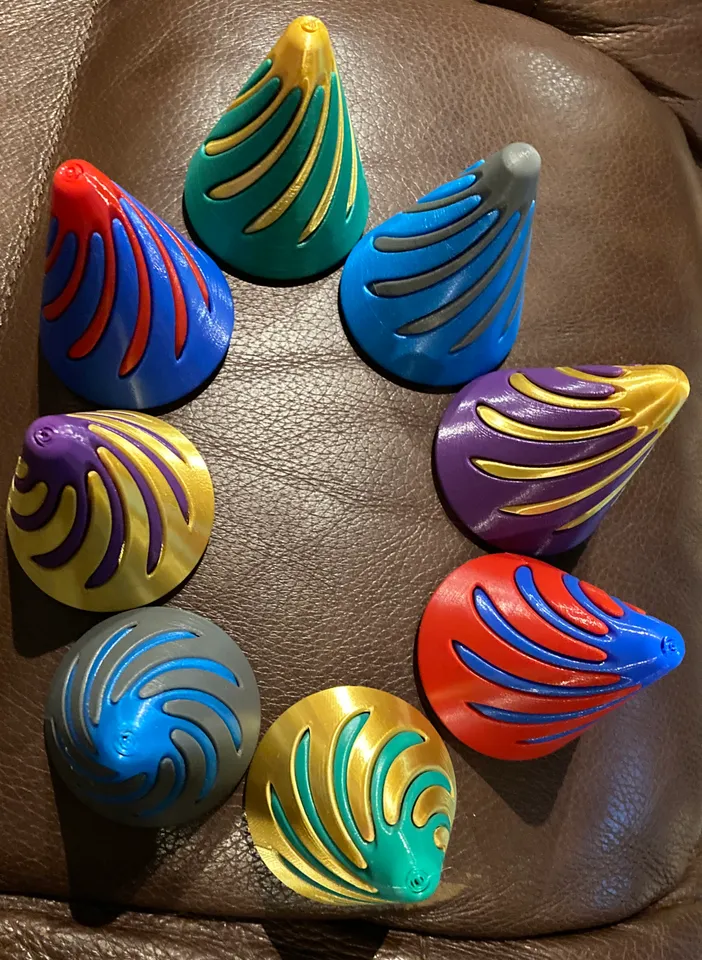 Quieter twisting fidget pass through cones by Dave | Download free STL ...