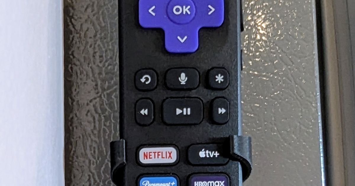 Roku Remote Holder by mfischer79 | Download free STL model | Printables.com