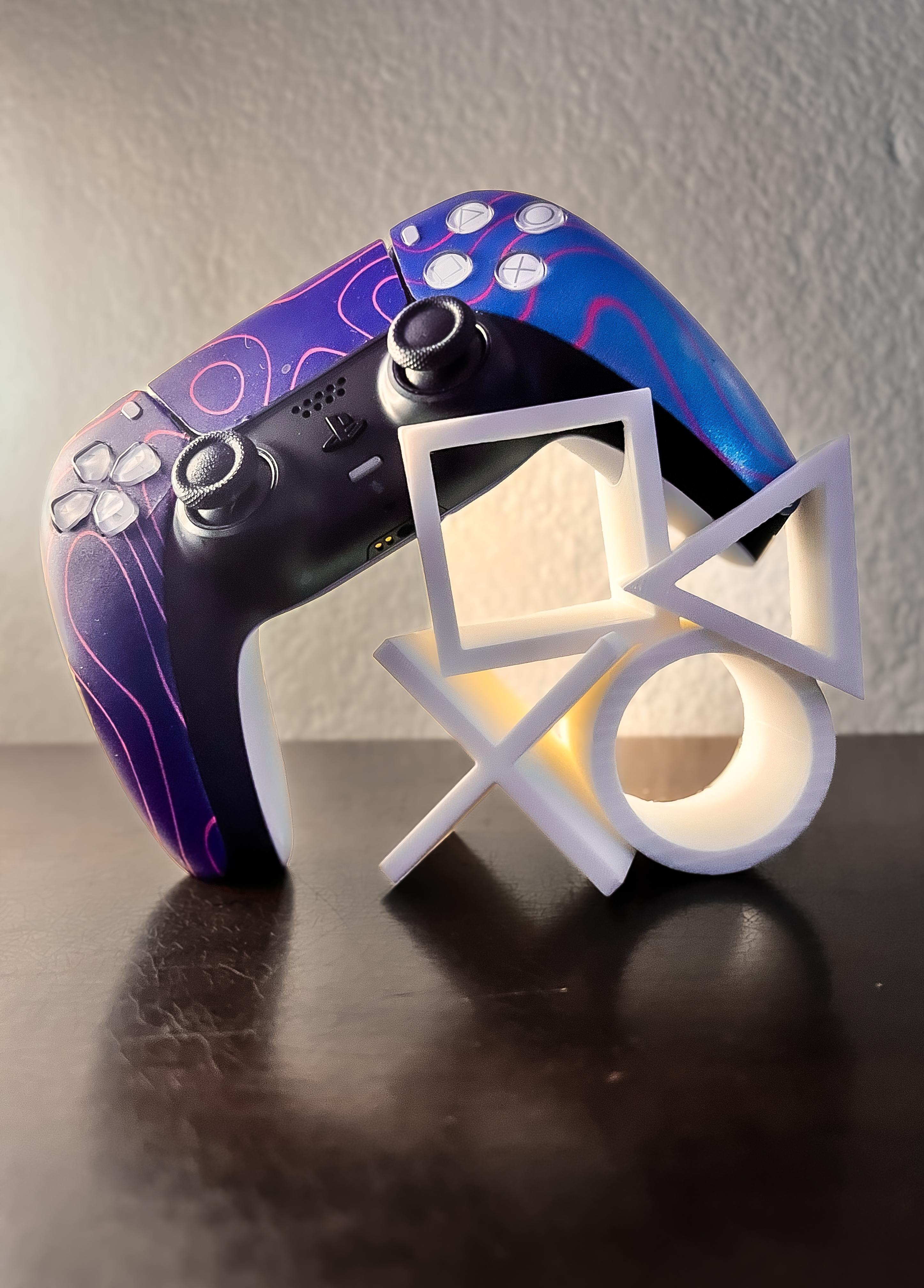 Ps5 Symbol Controller Stand by Rendered. | Download free STL model ...