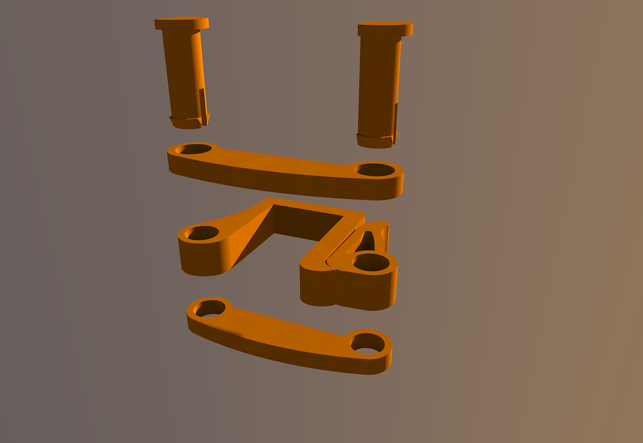 Strong quick-release square pipe clamp - fully printable por ...