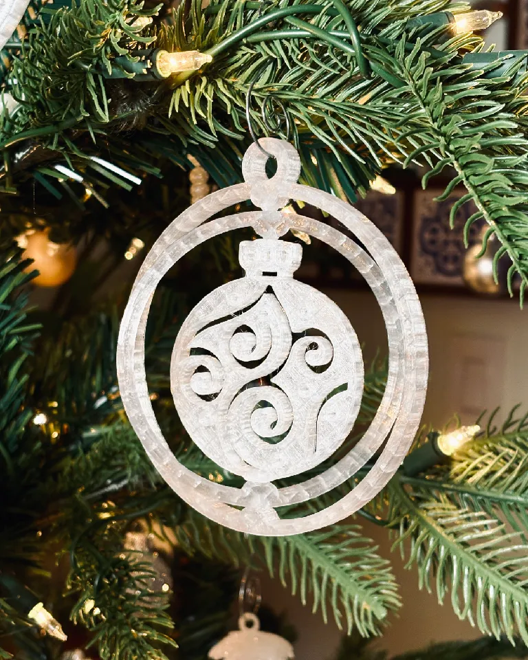 Christmas Spinning Ornaments (3 designs, print in place) by Angie ...