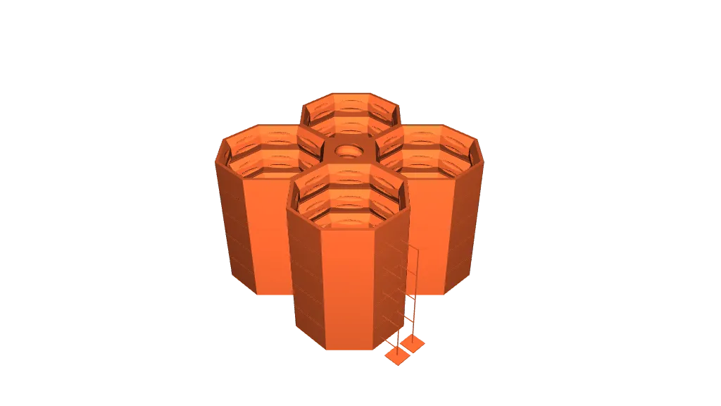 Stacked Parametric Multiboard Tiles for multi material Printer by URSPB | Download free STL ...