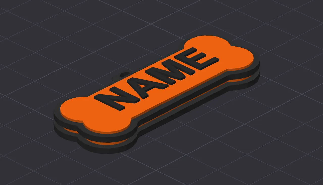 Dog Bone, Name, Dog Tag by keyo | Download free STL model | Printables.com