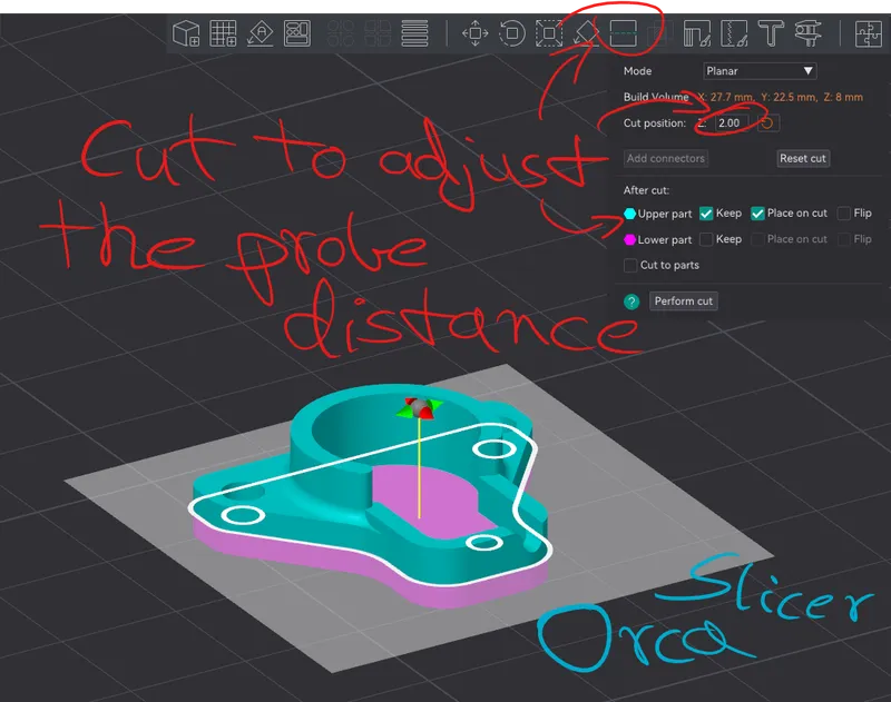 Adjustable BD Sensor Mount Eva 3 Carriage Bed Distance Sensor by Drak ...