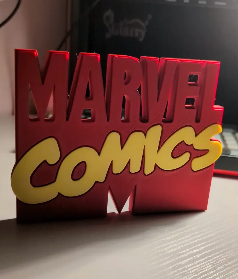 Marvel Comics Logo by Missingno. | Download free STL model | Printables.com