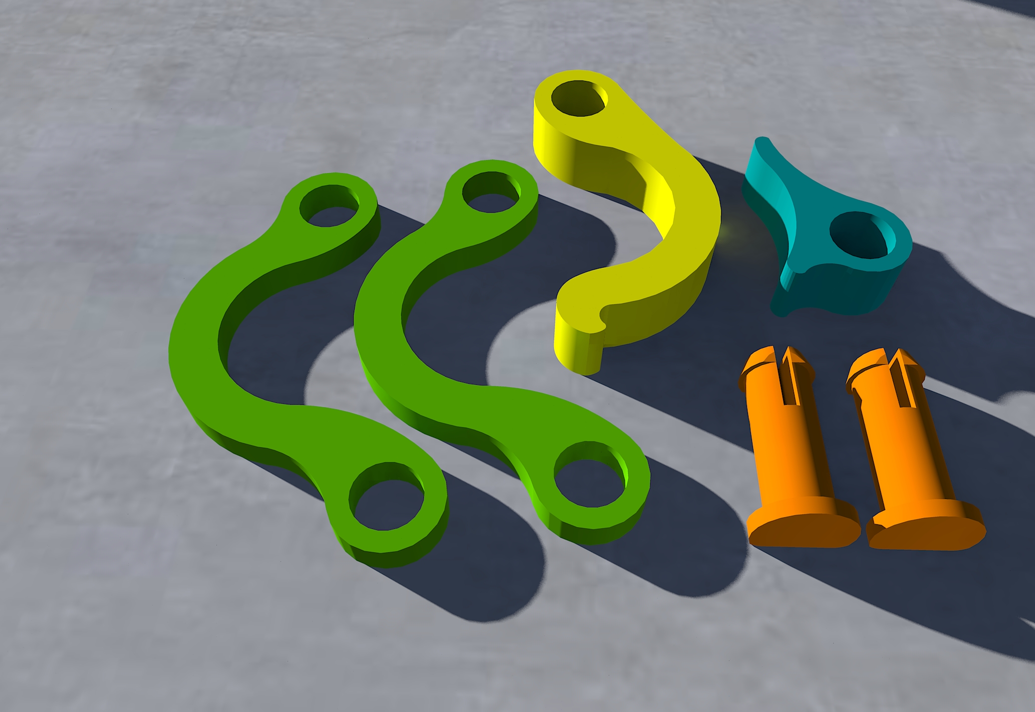 Strong quick-release tube clamp - fully printable par transformat ...