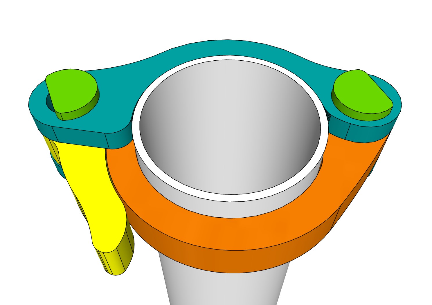Strong quick-release tube clamp | fully printable by transformat ...