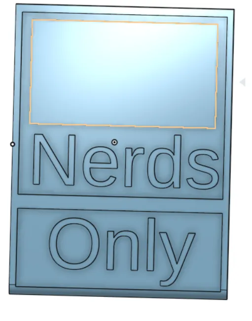 Nerds Only sign w by AirForceCommand06 | Download free STL model ...