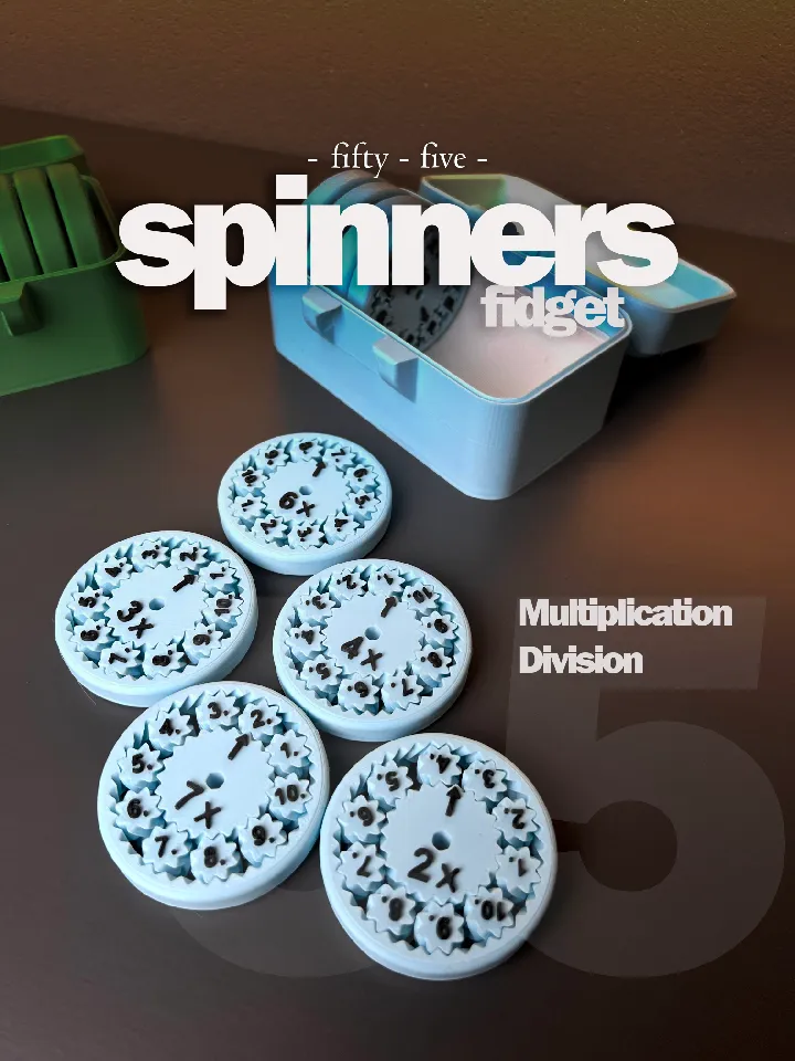 Math Fidget Spinners 5,5 Multiplication Division by Jordan | Download ...
