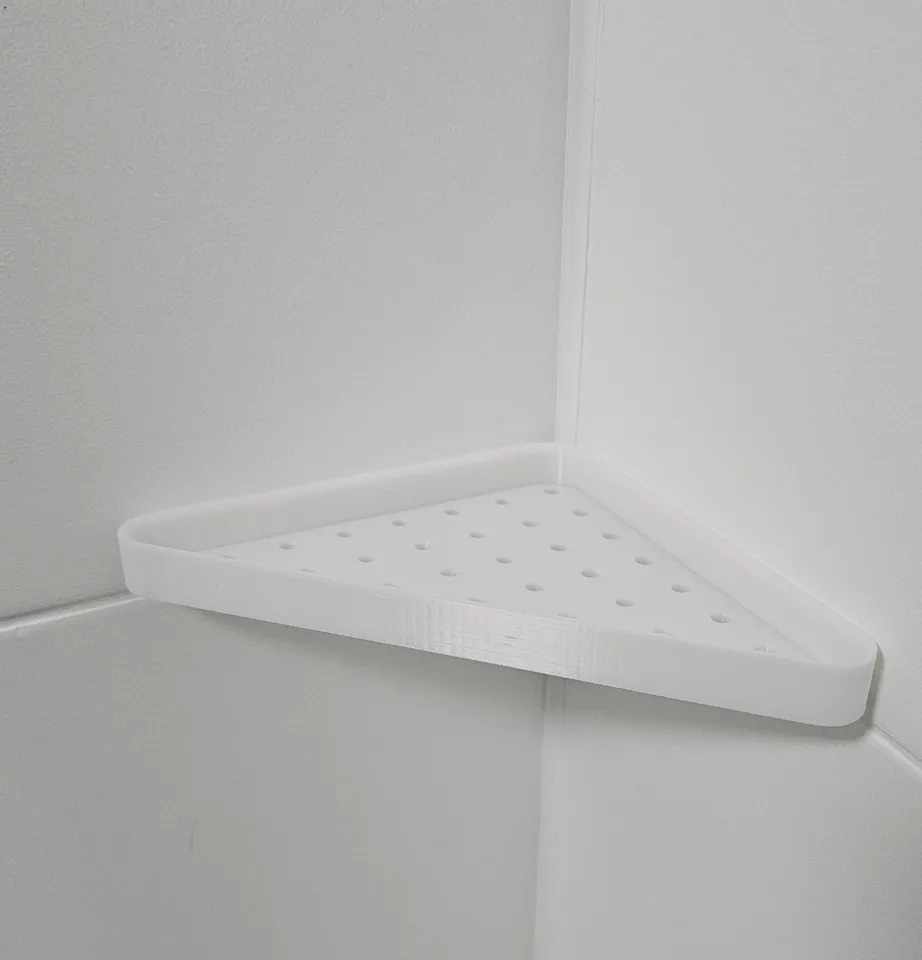 Corner shower shelf by dymek | Download free STL model | Printables.com