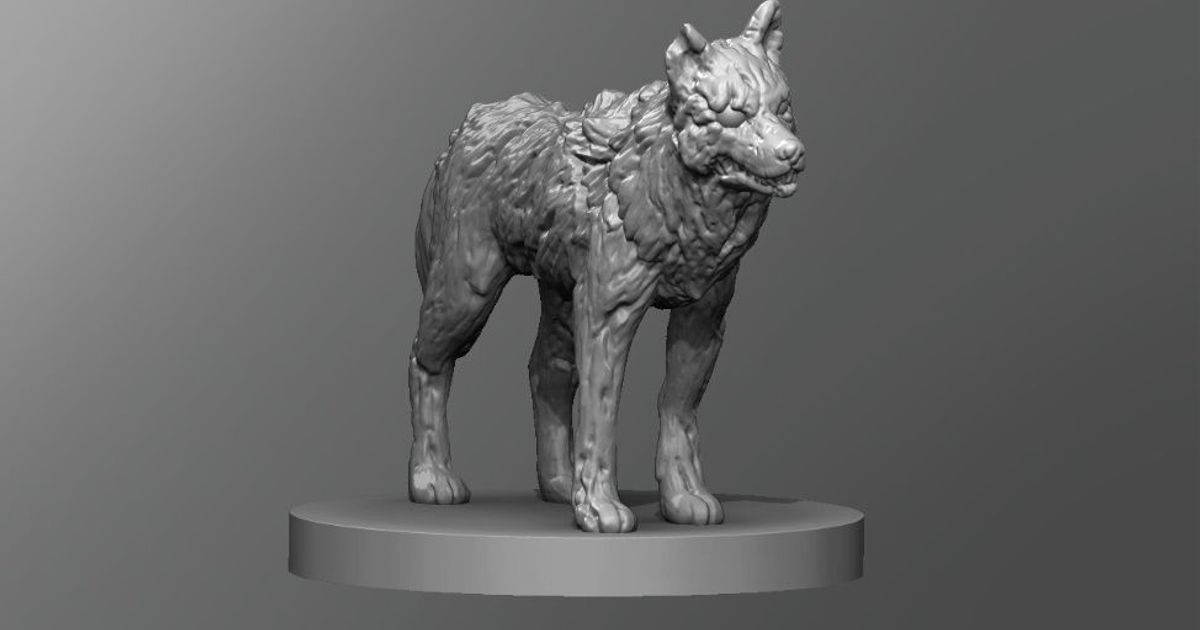 Zombie Wolf by Schlossbauer | Download free STL model | Printables.com