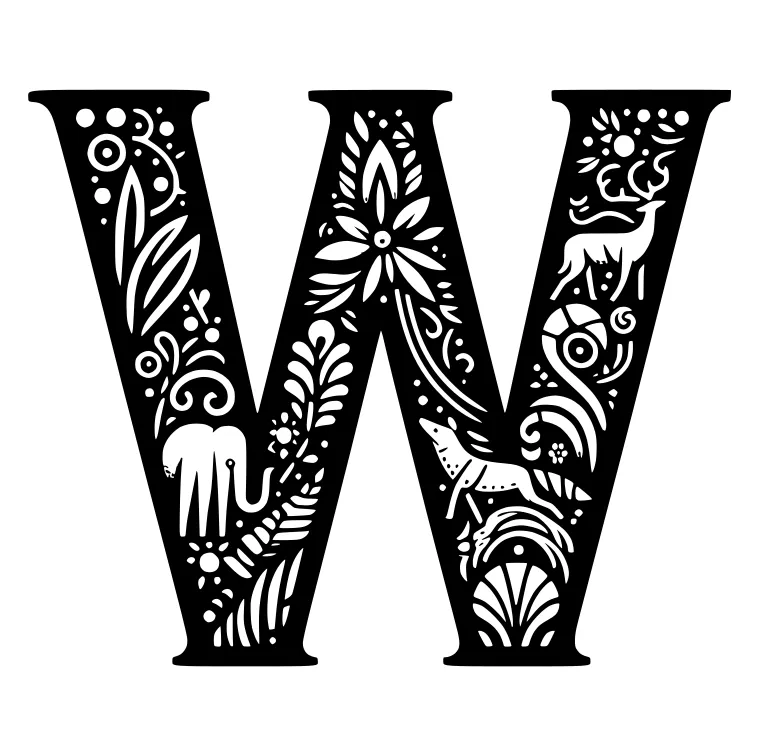 Crazy alphabet: Letter W by Nina Máčová | Download free STL model ...