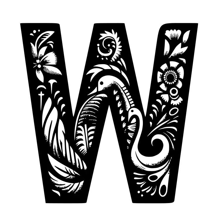 Crazy alphabet: Letter W by Nina Máčová | Download free STL model ...