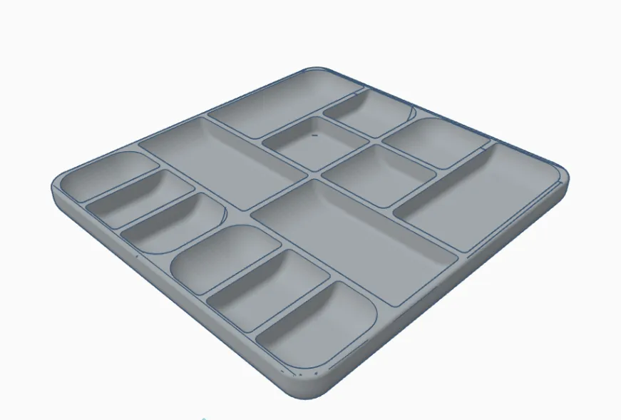 DOUBLE WIDE Magnetic Screw Tray by JAX | Download free STL model ...