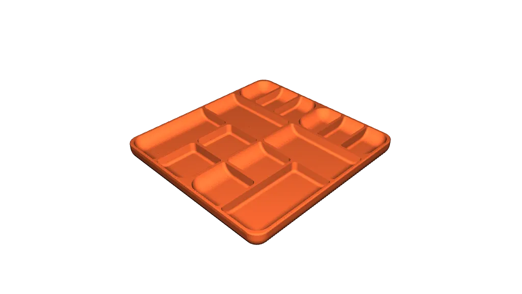 DOUBLE WIDE Magnetic Screw Tray by JAX | Download free STL model ...