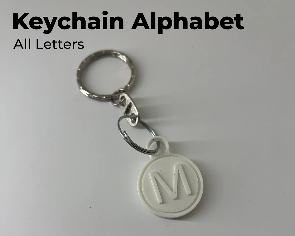 Keychain Alphabet by mb.studio | Download free STL model | Printables.com