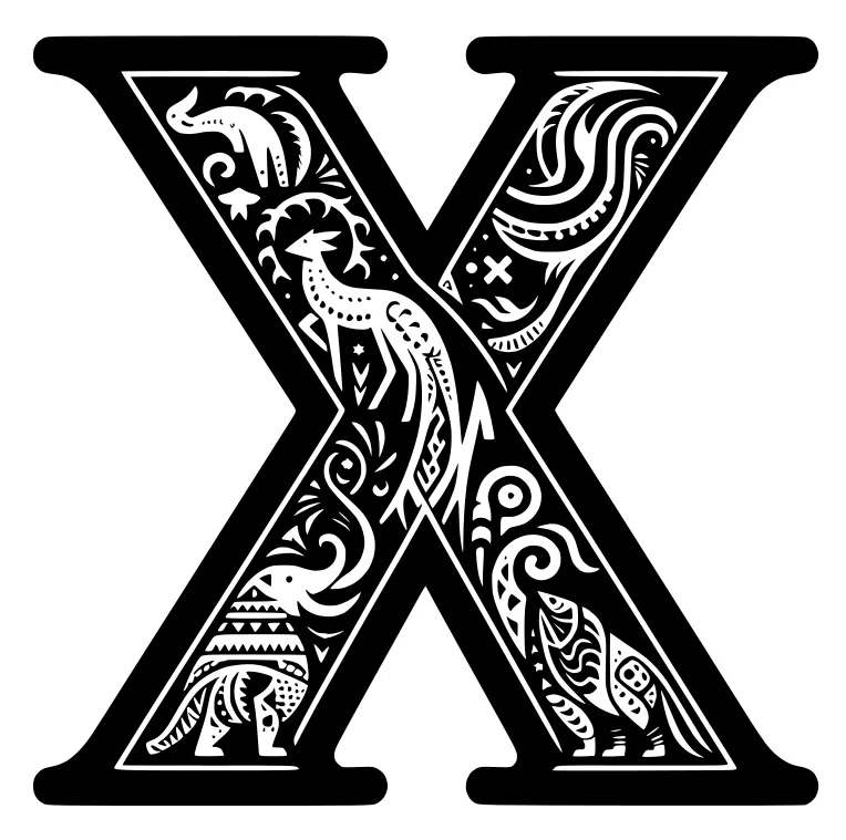 Crazy alphabet: Letter X by Nina Máčová | Download free STL model ...