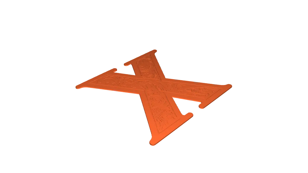 Crazy alphabet: Letter X by Nina Máčová | Download free STL model ...