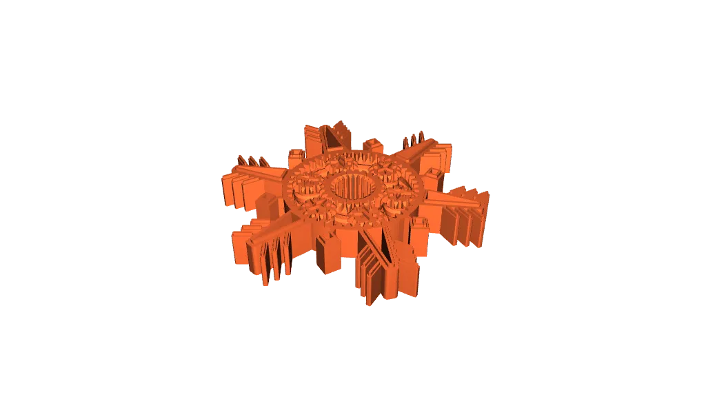 Snowflake - Planetary Gears - Fidget Spinner with finger hole by ...