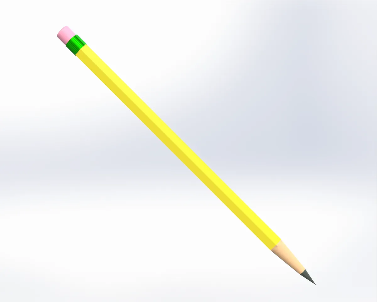 Pencil Model by Isaiah Schell | Download free STL model | Printables.com