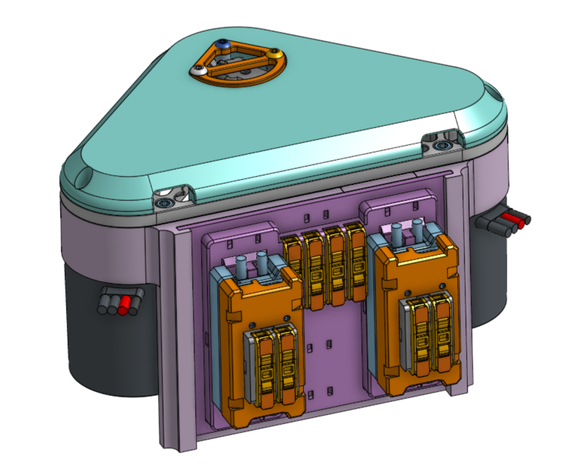 Swerve Cover for REV Robotics NEO BLDC motors with Wago 221 connectors ...