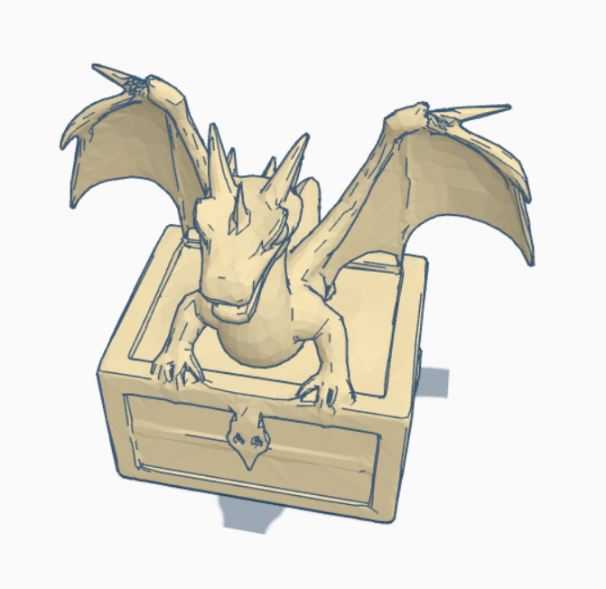 Dragon on its chest by Nina Máčová | Download free STL model ...