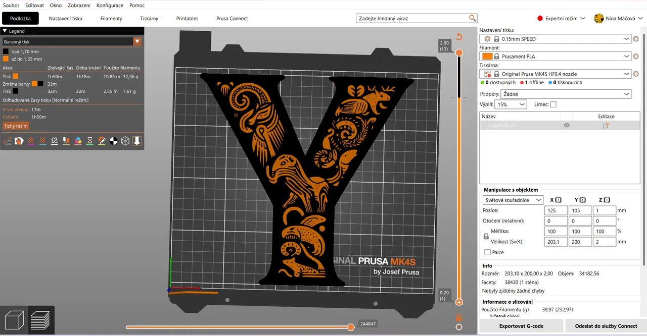 Crazy alphabet: Letter Y by Nina Máčová | Download free STL model ...