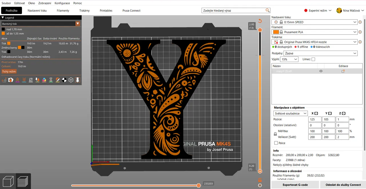 Crazy alphabet: Letter Y by Nina Máčová | Download free STL model ...