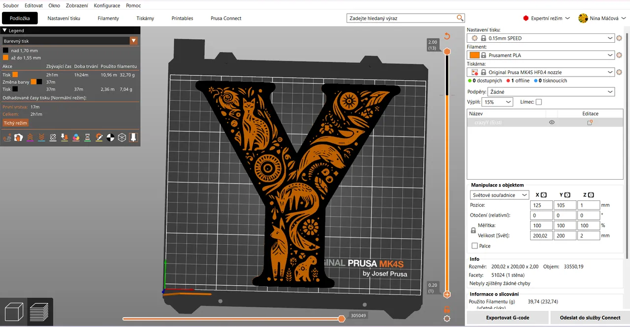 Crazy alphabet: Letter Y by Nina Máčová | Download free STL model ...