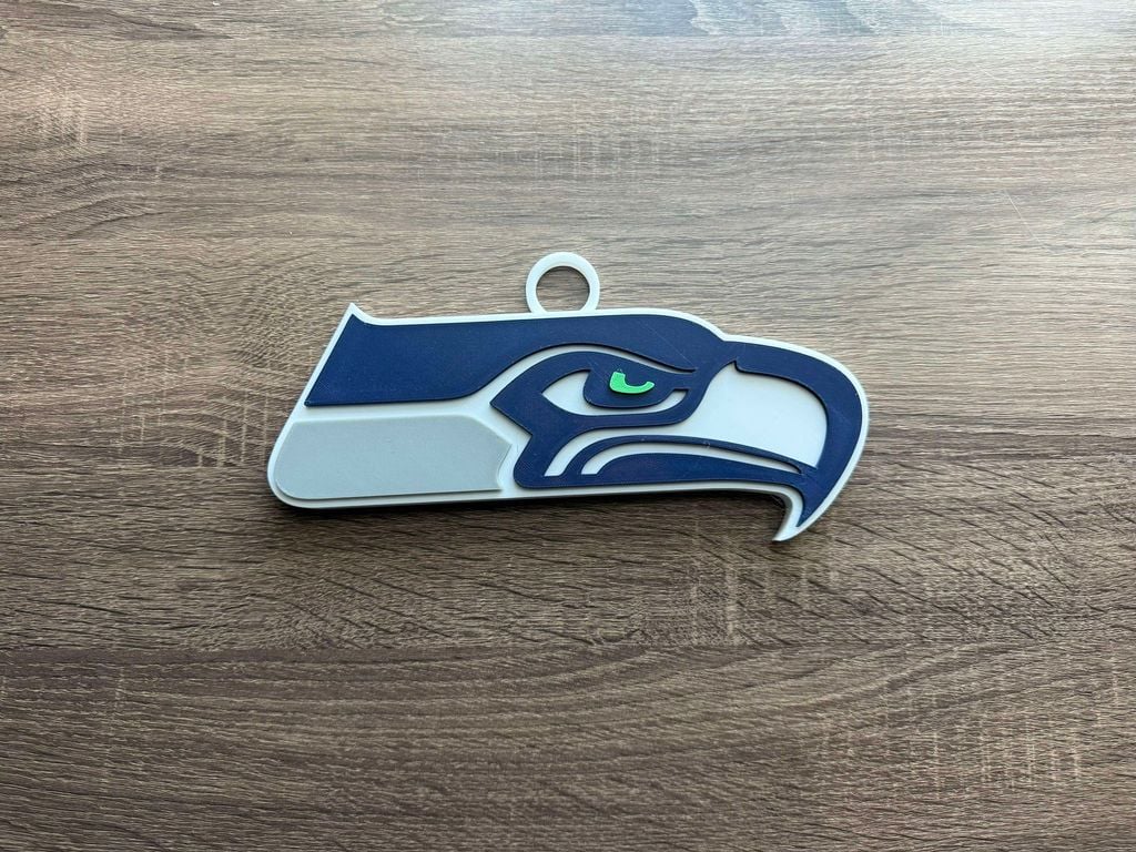 Seattle Seahawks Oversized Necklace, Pendant by Salvadori3D | Download ...