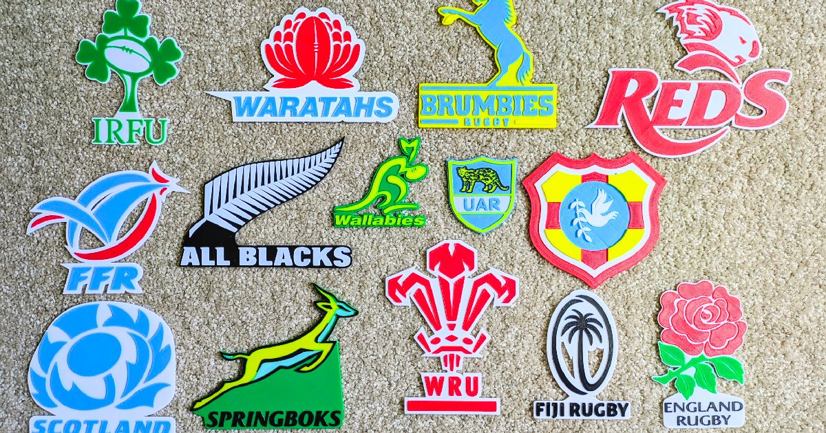Rugby Union Team Logos by SteveW91 | Download free STL model ...