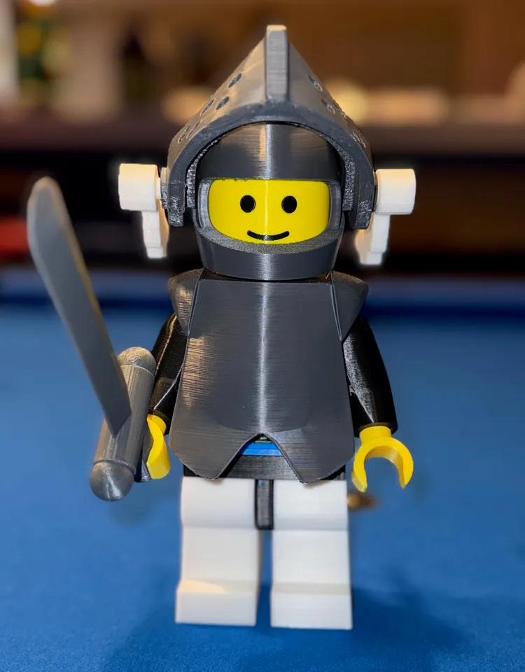 Mega-Sized Lego-like Knight with Armor Mini-Figure (5:1 Scale) by ...