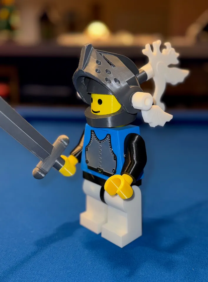 Mega-Sized Lego-like Knight with Armor Mini-Figure (5:1 Scale) by ...