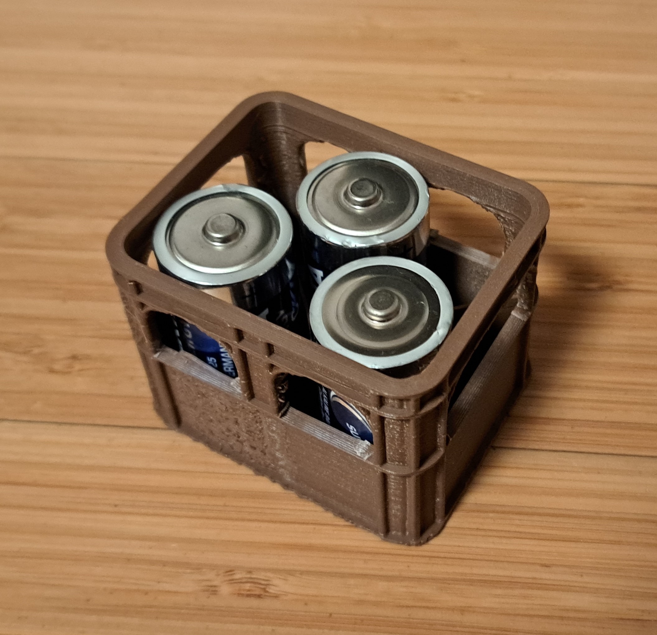 Beer crate battery holder for baby batteries by Michael | Download free ...