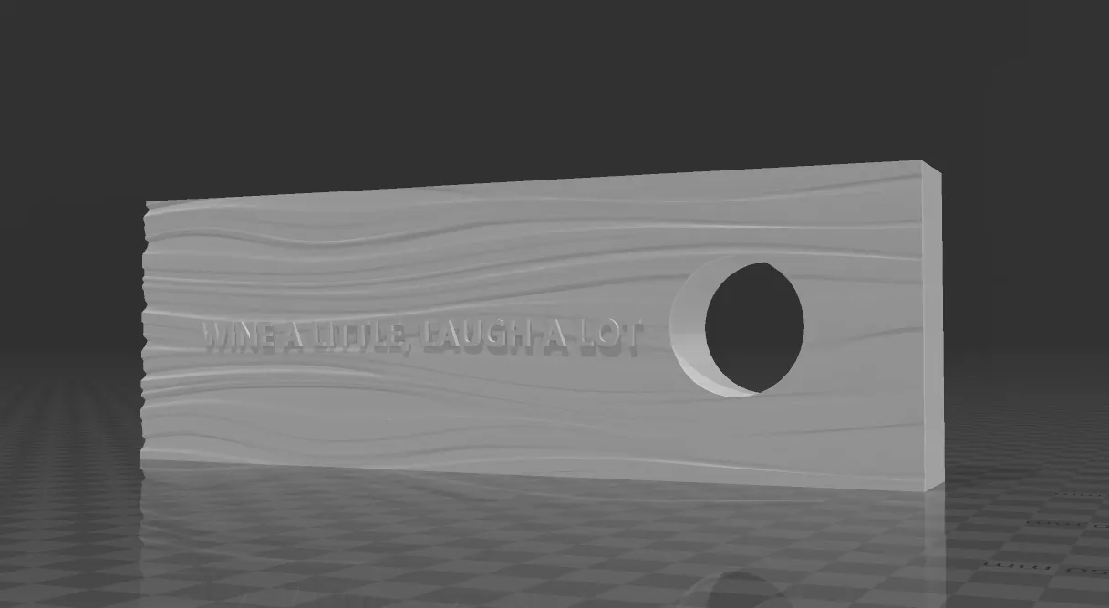 Wine Balance Stand - Textured by Rendered. | Download free STL model ...