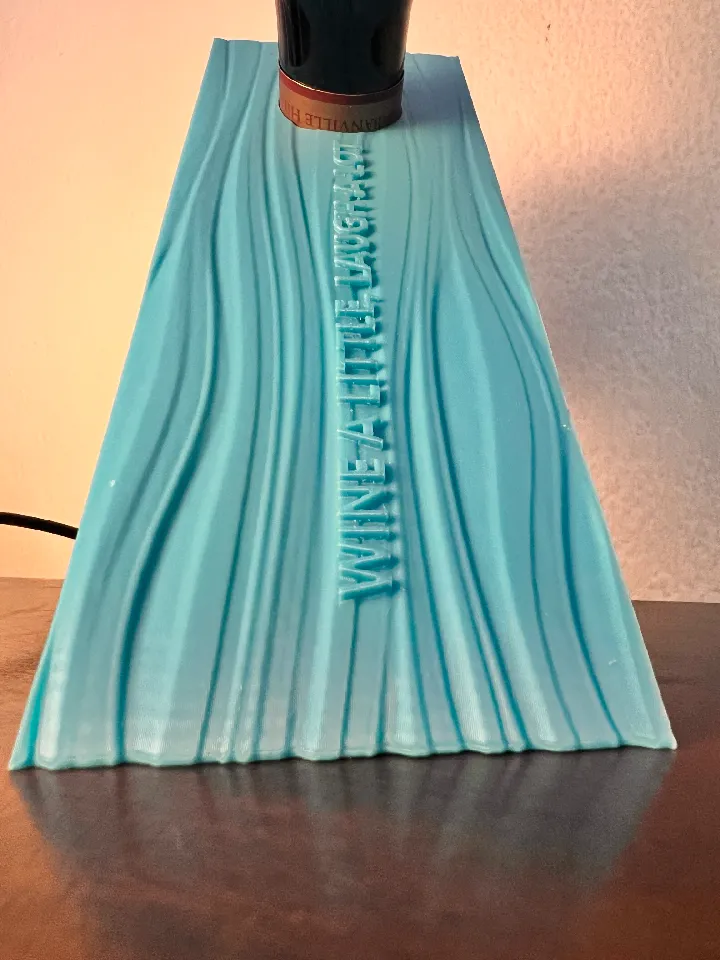 Wine Balance Stand - Textured by Rendered. | Download free STL model ...